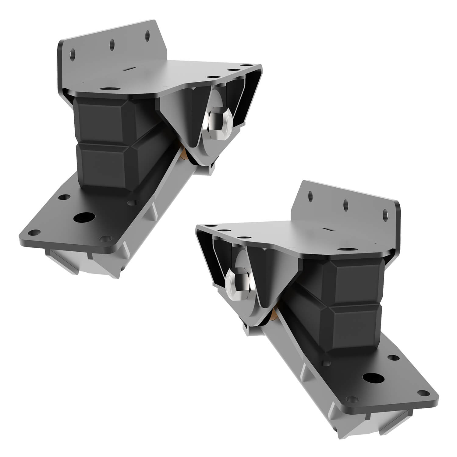 3500 lb HD Axle-Less Trailer Suspension w/ 4” Lift & Long Spindles ...